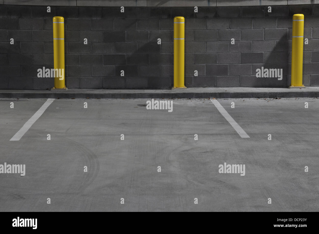 Night Parking Garage Stock Photo - Alamy