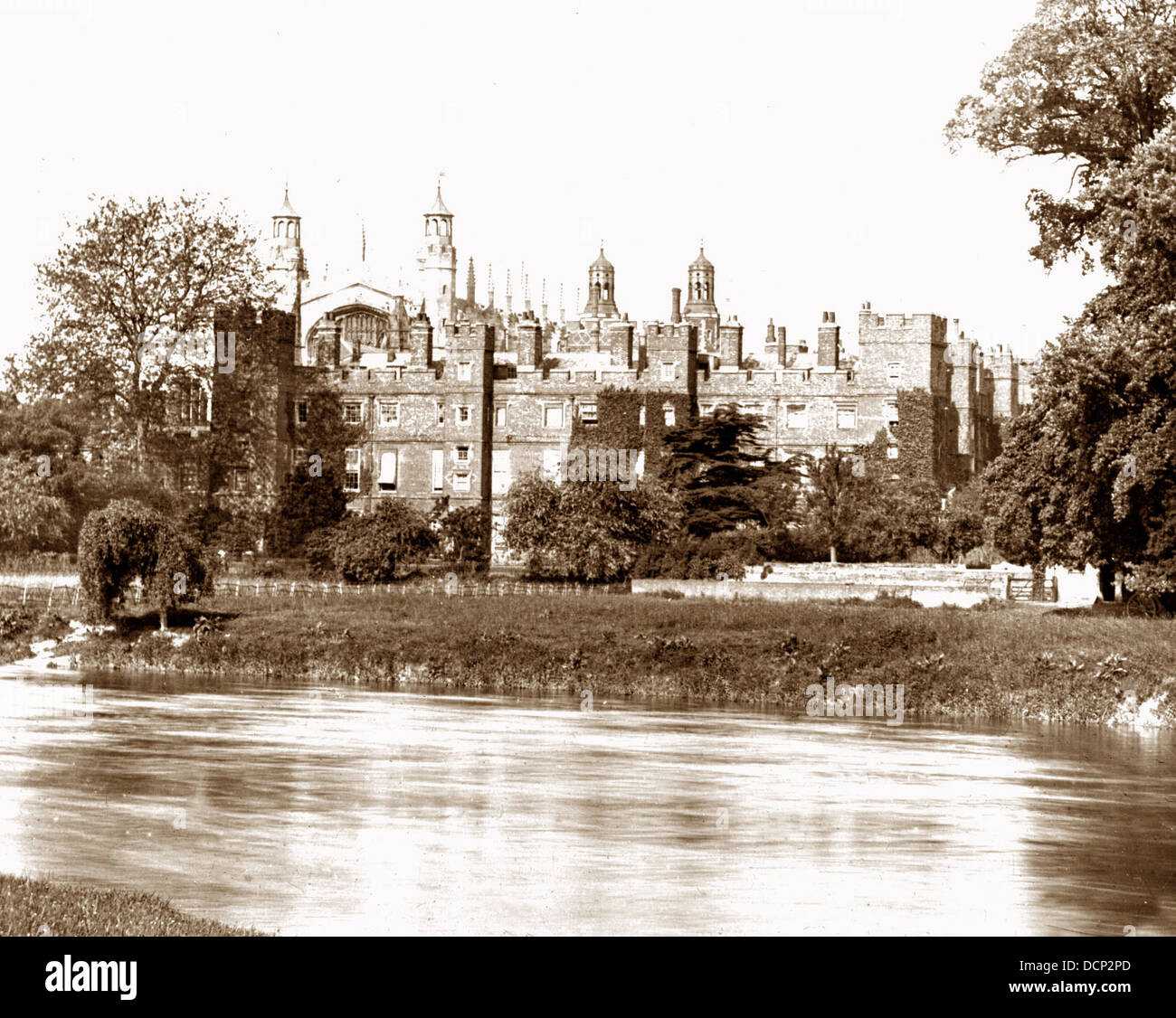 Eton College River Thames Victorian period Stock Photo - Alamy