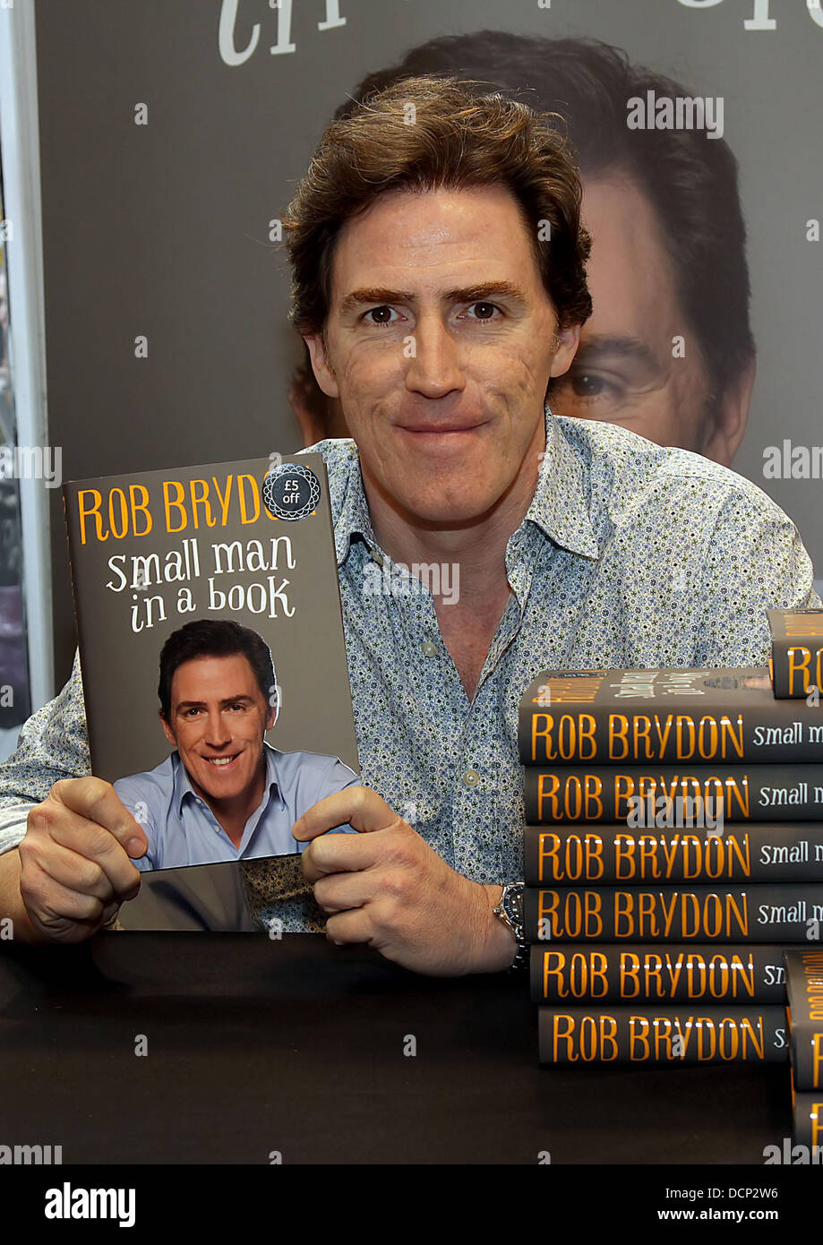Rob Brydon meets fans and signs copies of his new book 'Small Man in a ...