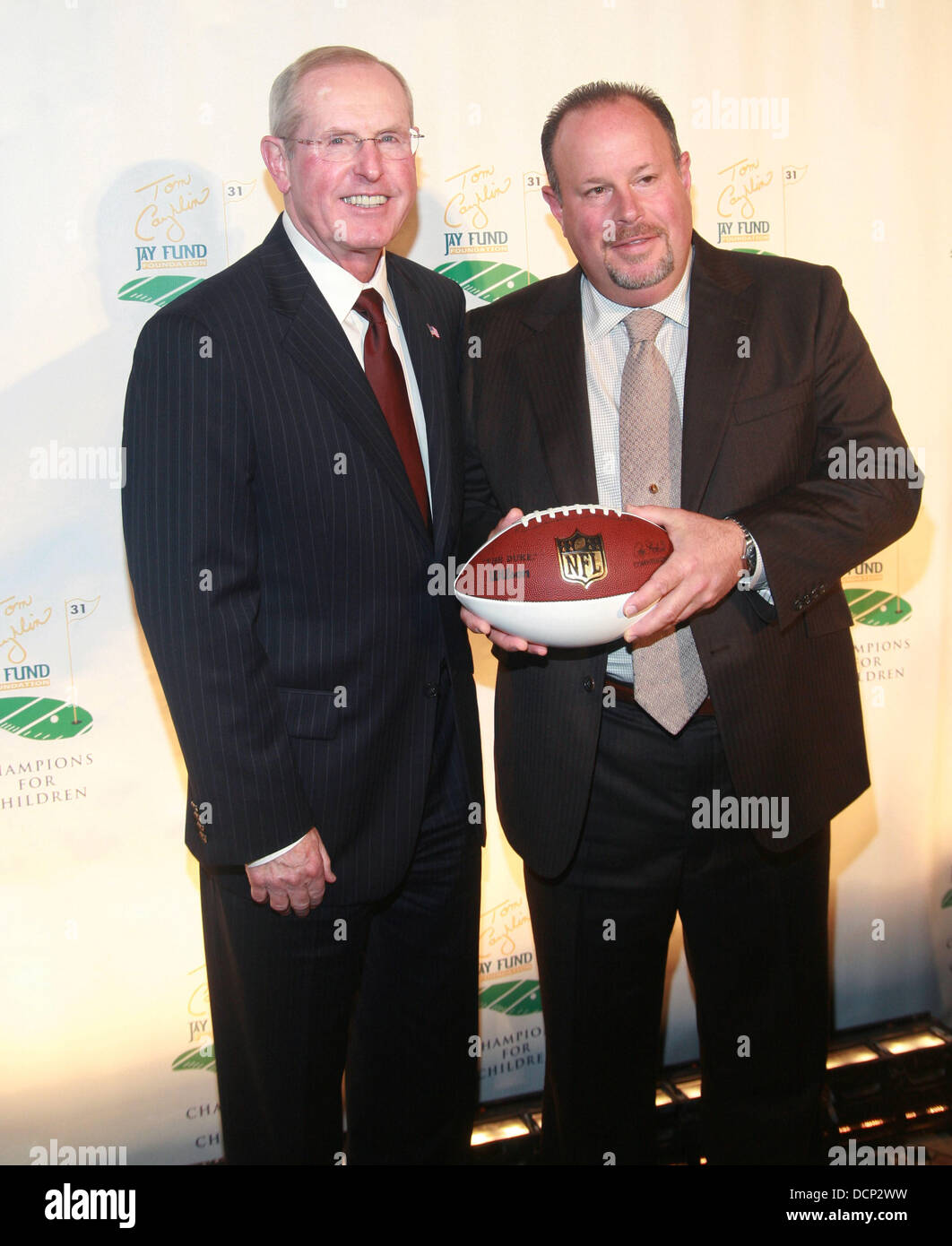 New York Giants Head Coach Tom Coughlin and Honoree Timothy H. Shinn ...