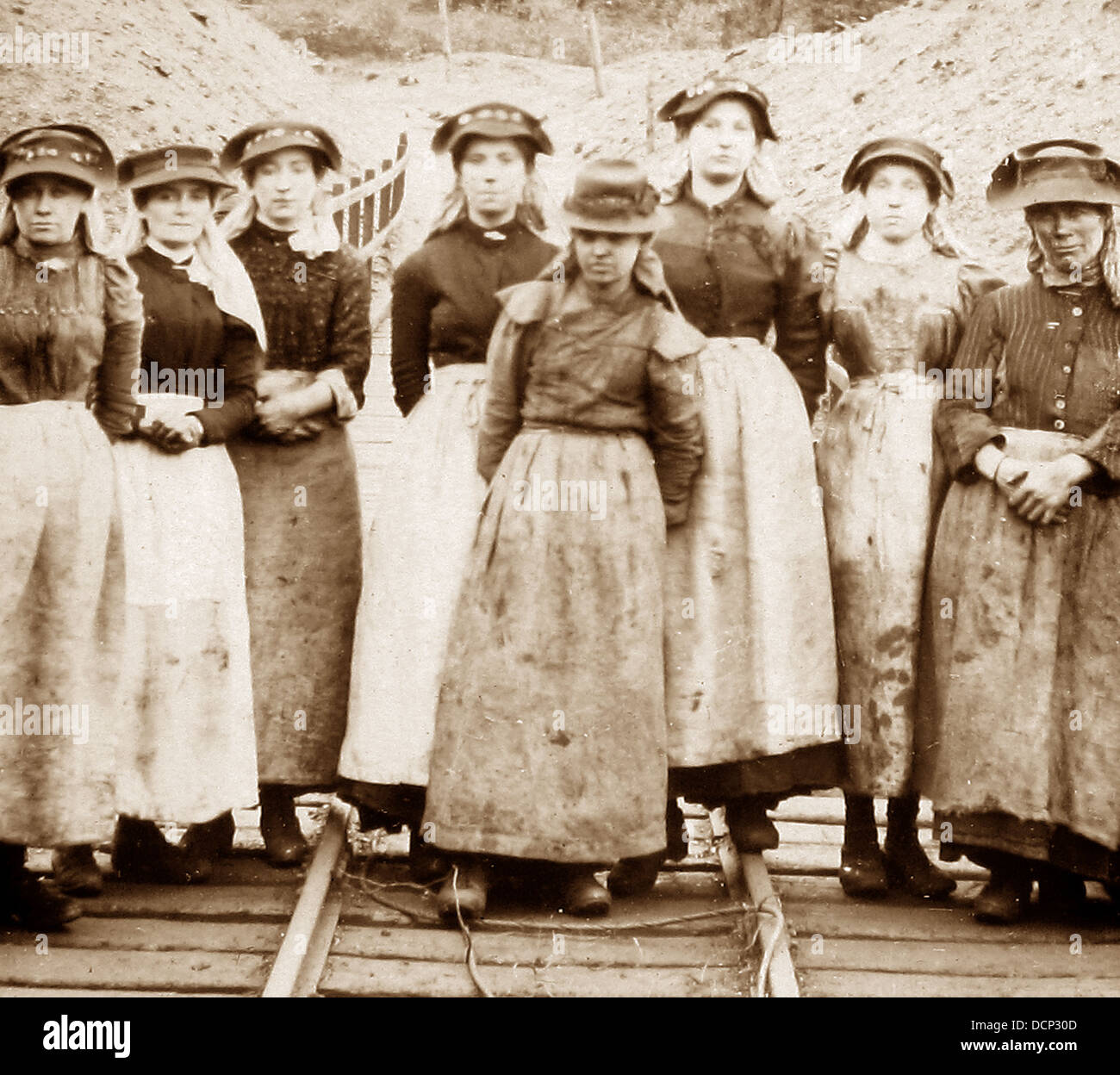Pit Girls Victorian period Stock Photo - Alamy
