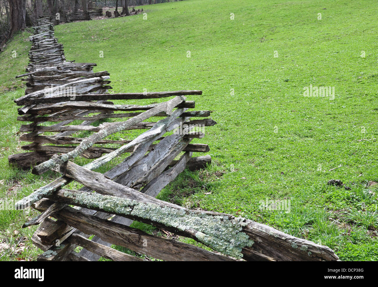 Split Rail Fence Stock Photo - Alamy
