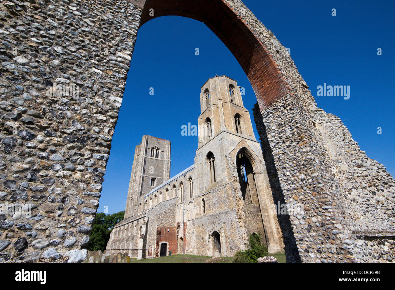 Wymondham Abbey norfolk england uk gb Stock Photo - Alamy
