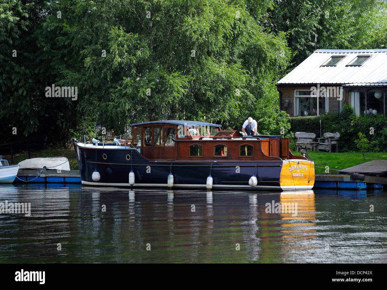 A riverboat on the river trent Nottingham England uk Stock Photo - Alamy