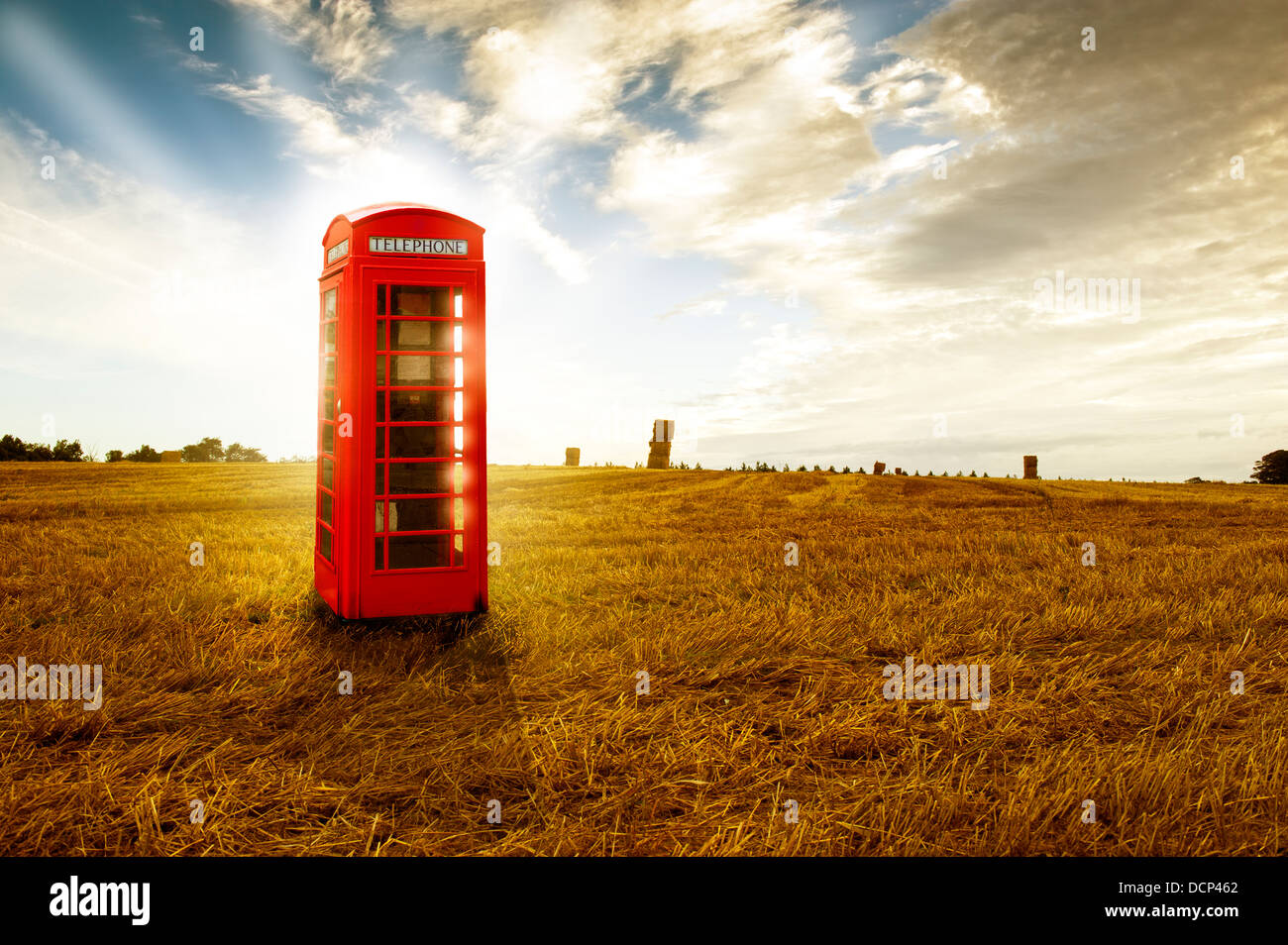 Traditional red telephone booth Stock Photo - Alamy