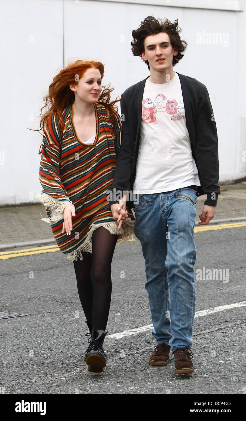 Janet Devlin arrives at 'The X Factor' studios with her boyfriend ...