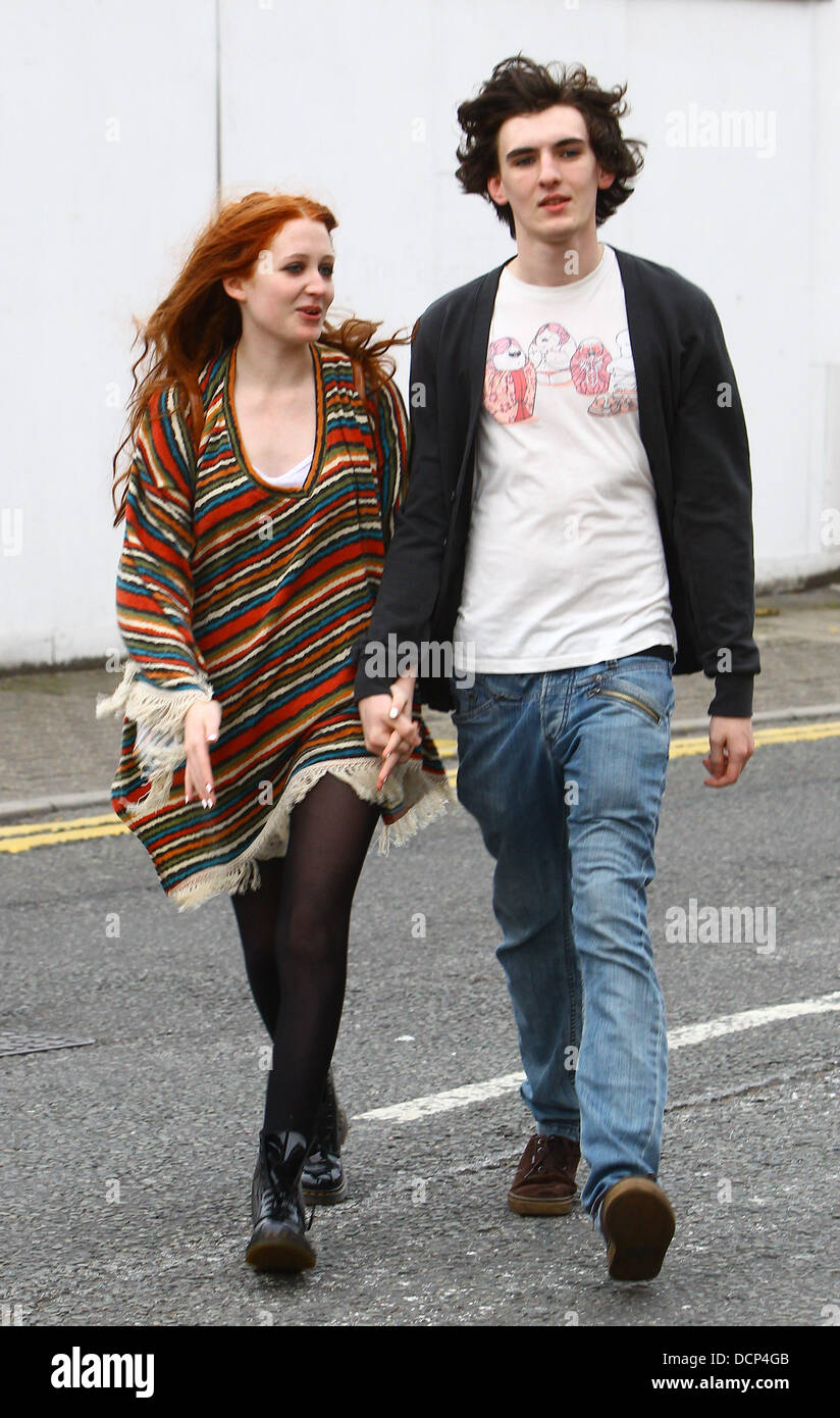 Janet Devlin arrives at 'The X Factor' studios with her boyfriend ...