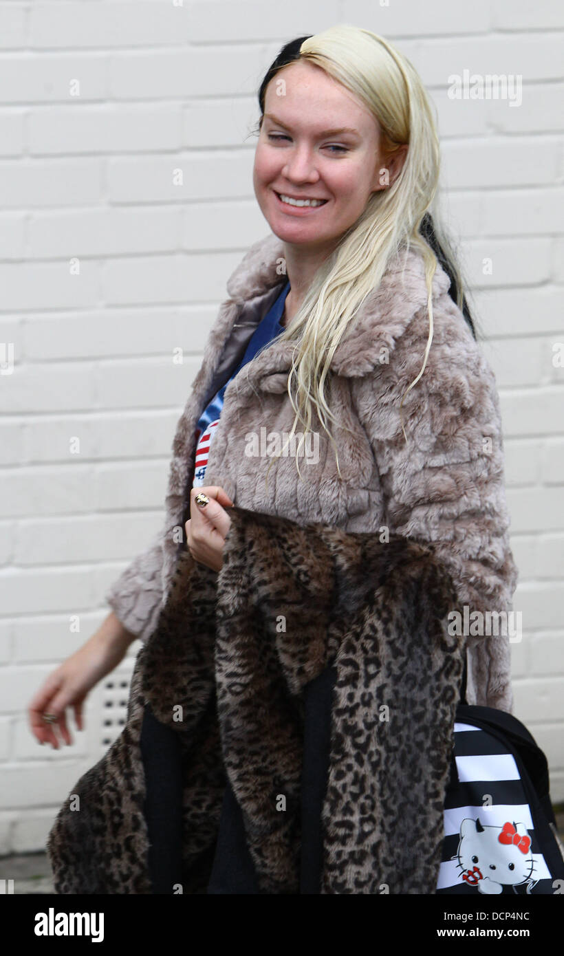 Kitty brucknell at the x factor studios london hi-res stock photography ...