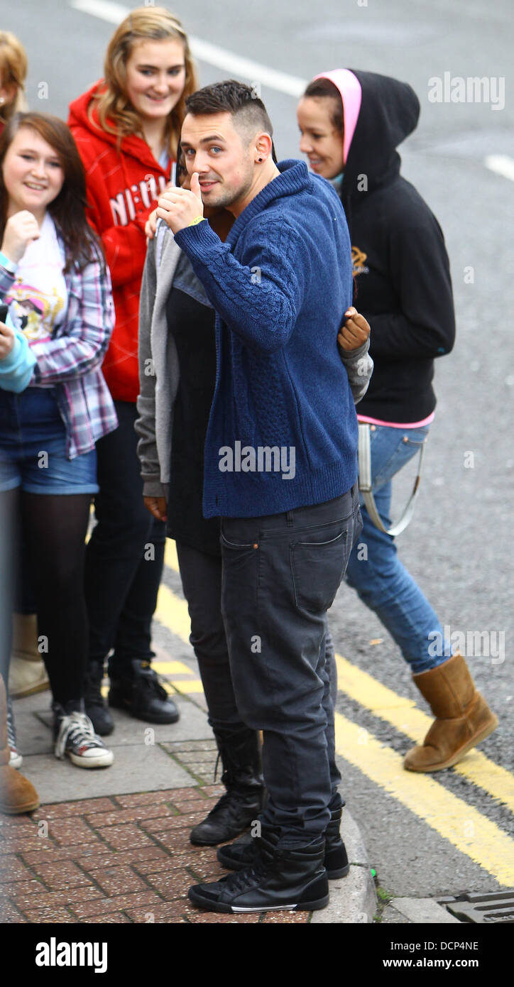 Charlie Healy arrives at 'The X Factor' studios ahead of tonight's live ...