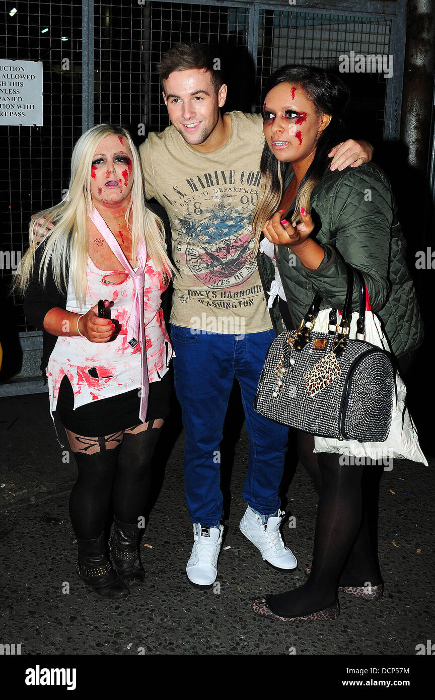 Andrew Merry of The Risk seen outside of X Factor studios after a live ...