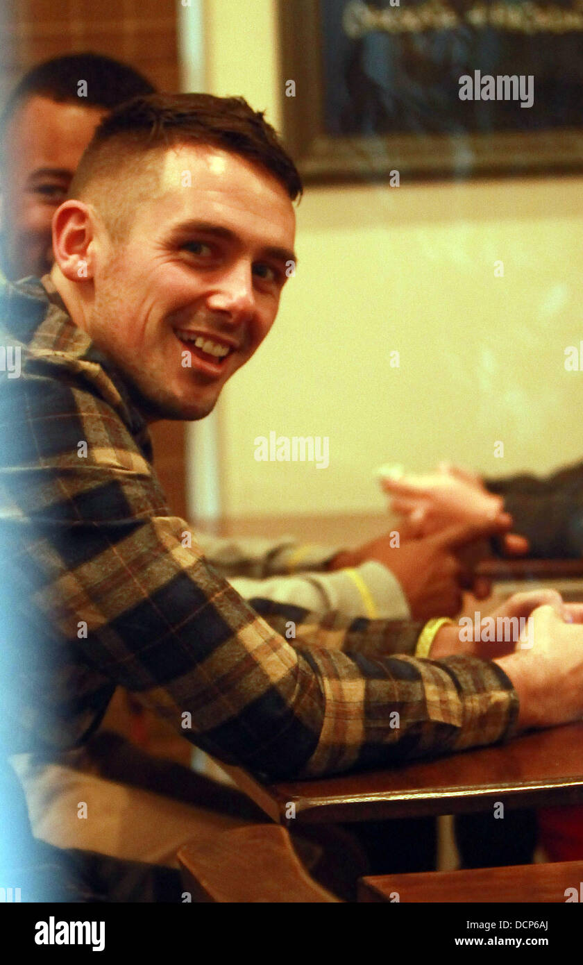 Charlie Healy, Ashford Campbell 'X Factor Finalist' at a local pub ...