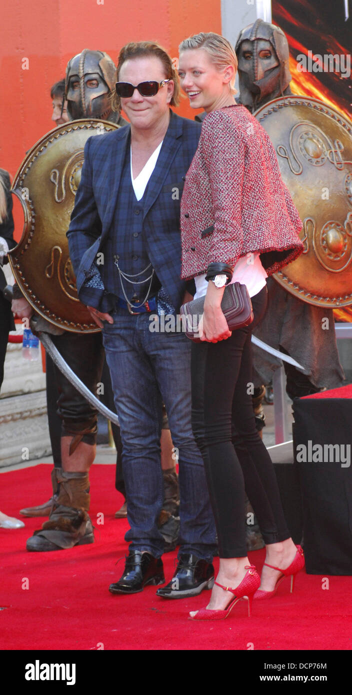 Mickey Rourke and his girlfriend Anastassija Makarenko Mickey Rourke is ...