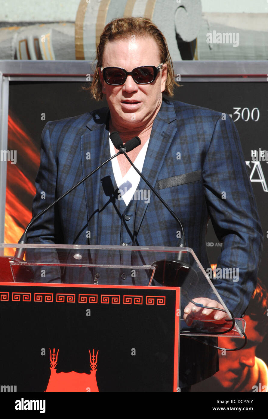 Mickey Rourke Mickey Rourke is honoured with a Hand and Footprint ...