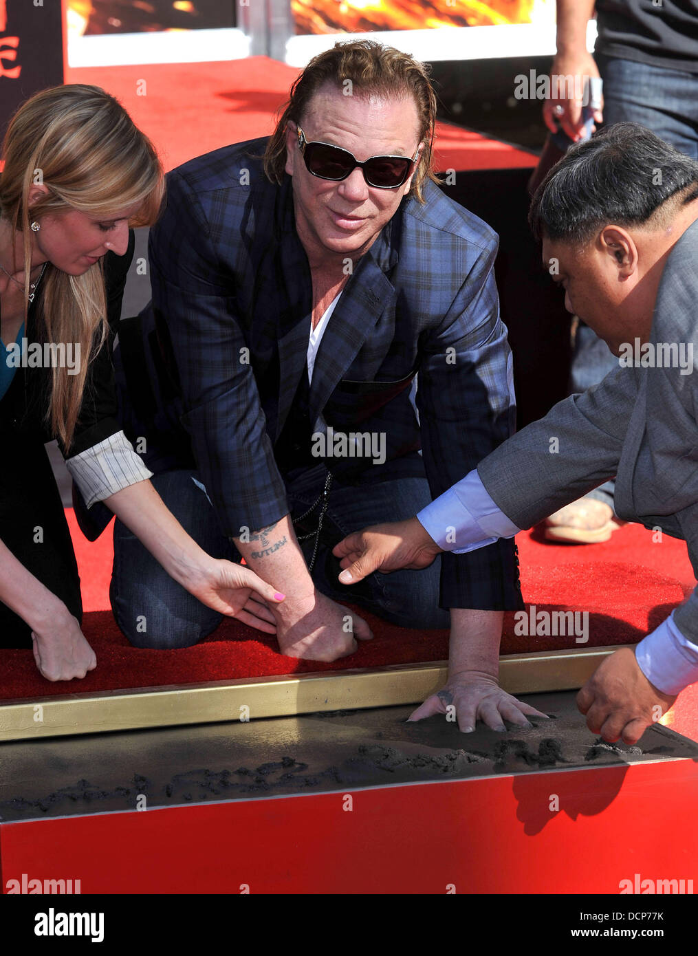 Mickey Rourke Mickey Rourke is honoured with a Hand and Footprint ...