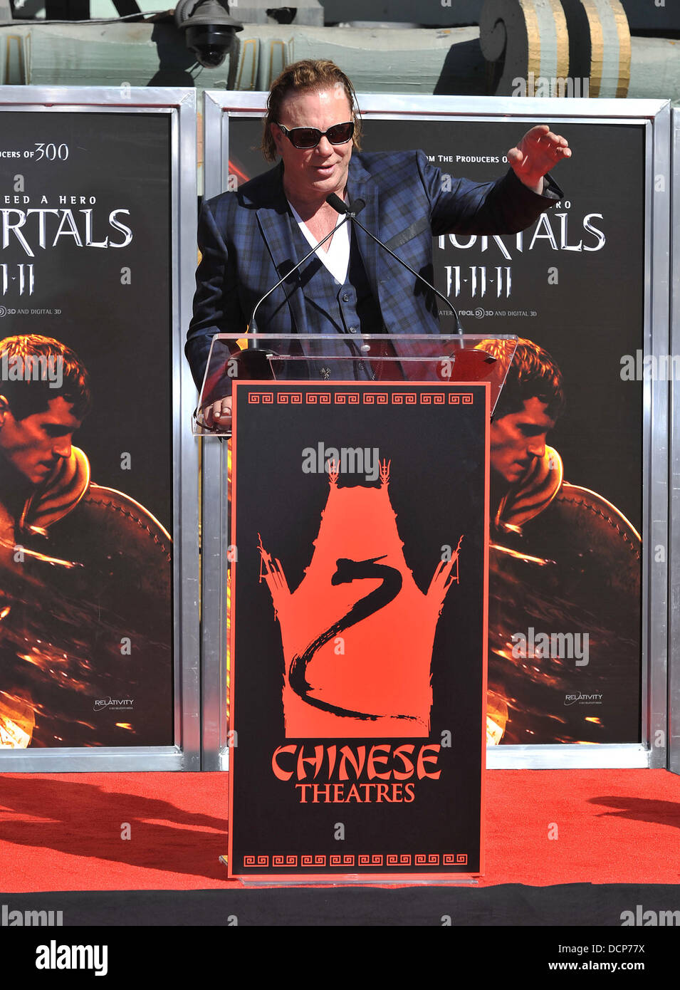Mickey Rourke Mickey Rourke is honoured with a Hand and Footprint ...