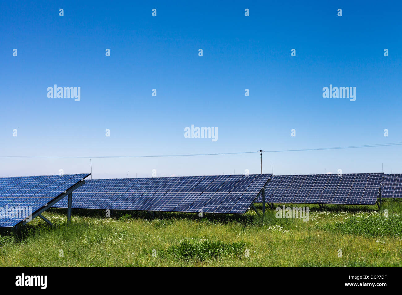 Solar panels on a sunny day Stock Photo - Alamy