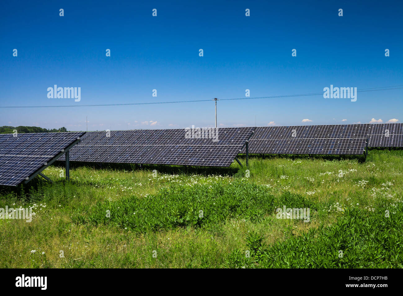 Solar panels on a sunny day Stock Photo - Alamy