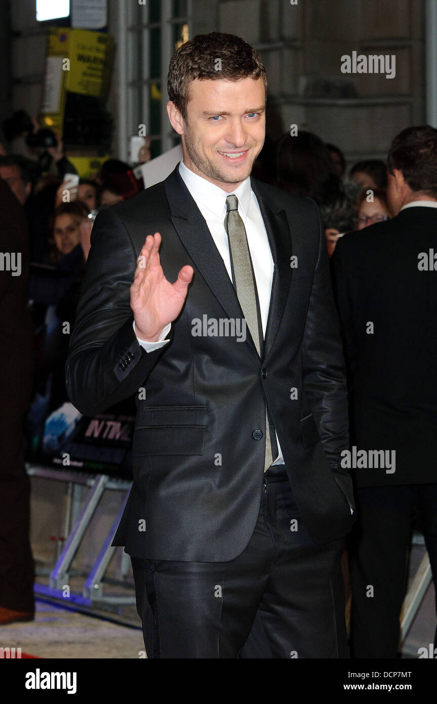 Justin Timberlake 'In Time' UK film premiere held at the Curzon Mayfair ...