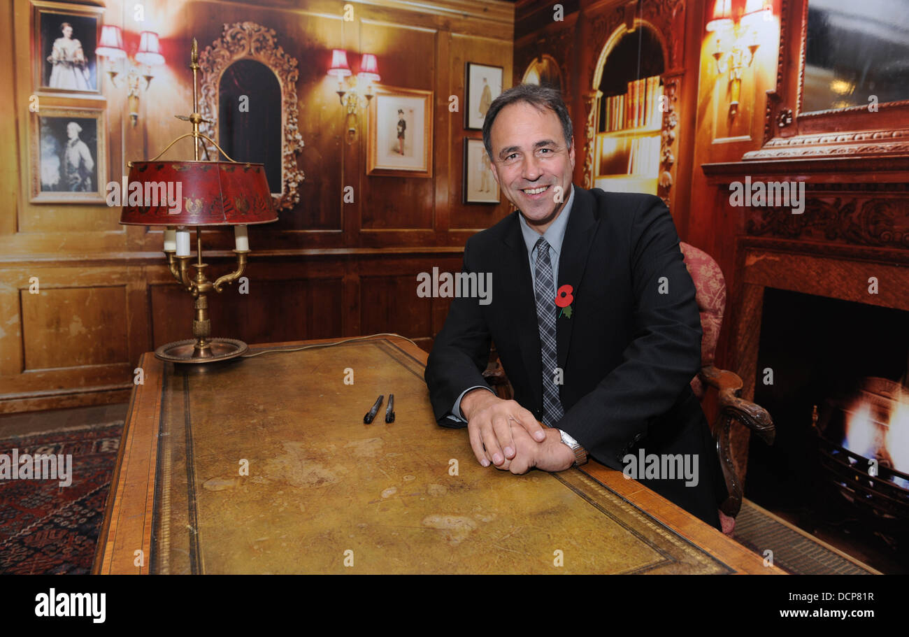 Anthony Horowitz at a book signing at Waterstone's, Piccadilly London ...