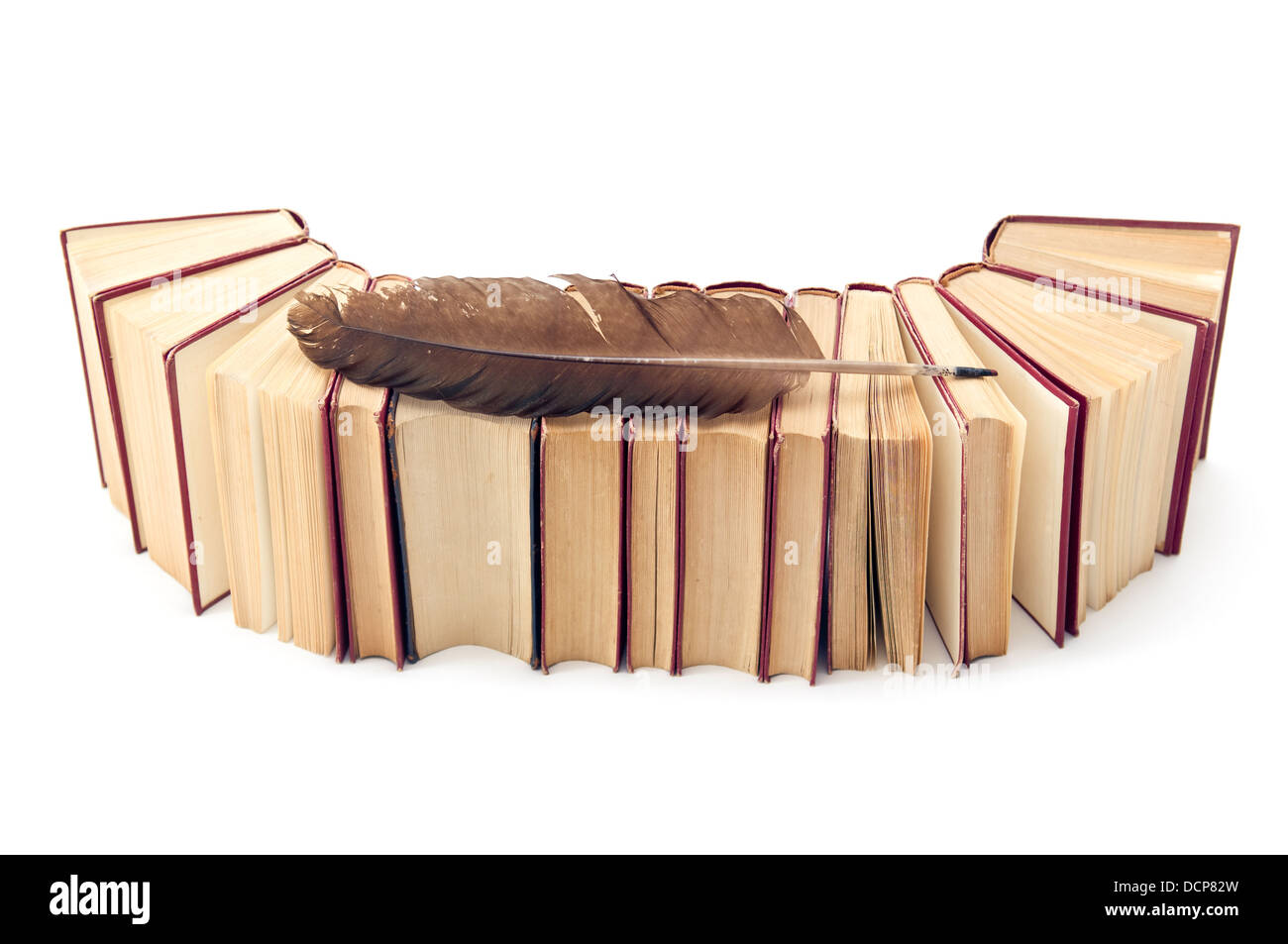 Old books quill hi-res stock photography and images - Alamy