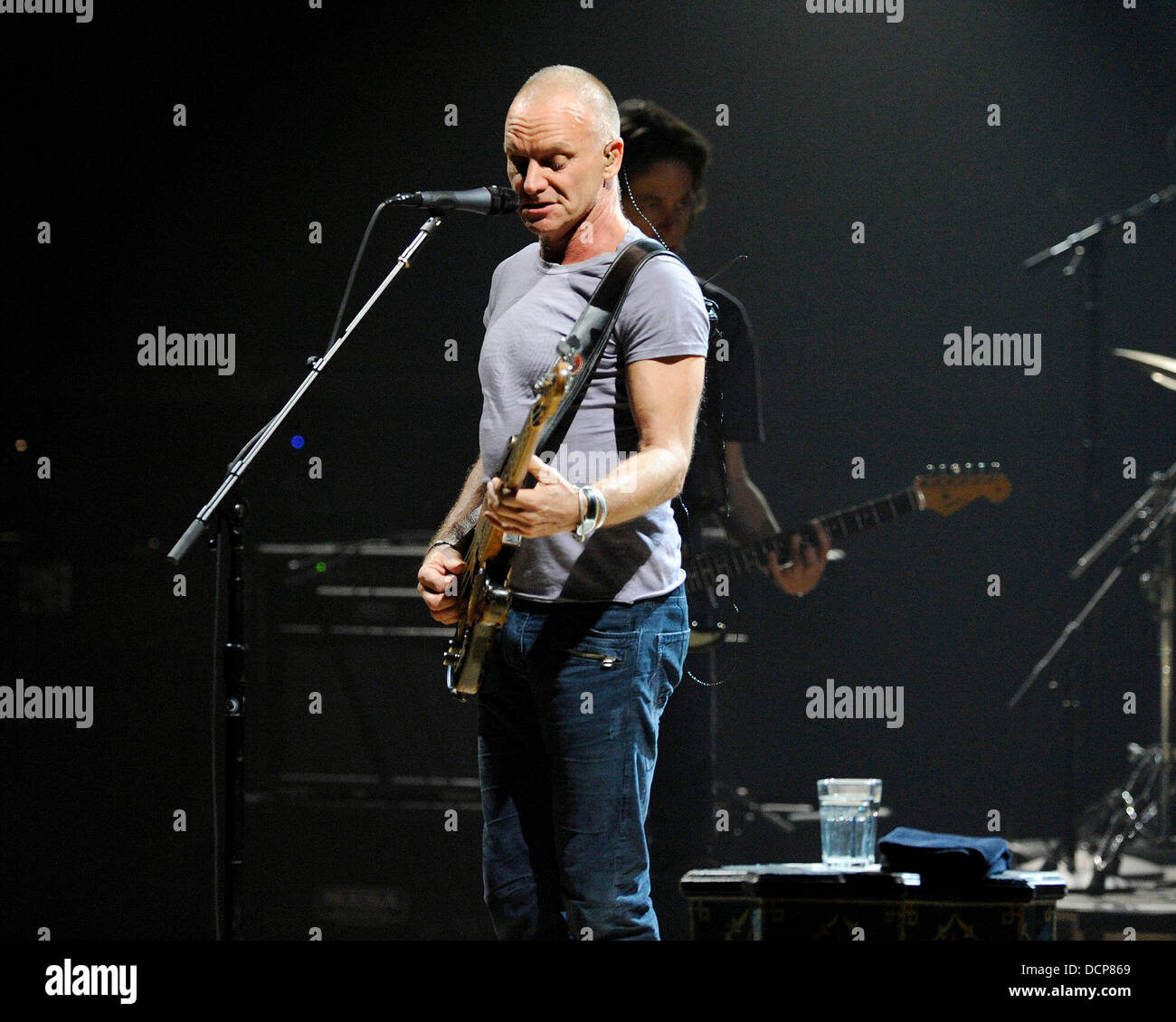 Sting performs on stage at Massey Hall during his 'Back To Bass Tour ...