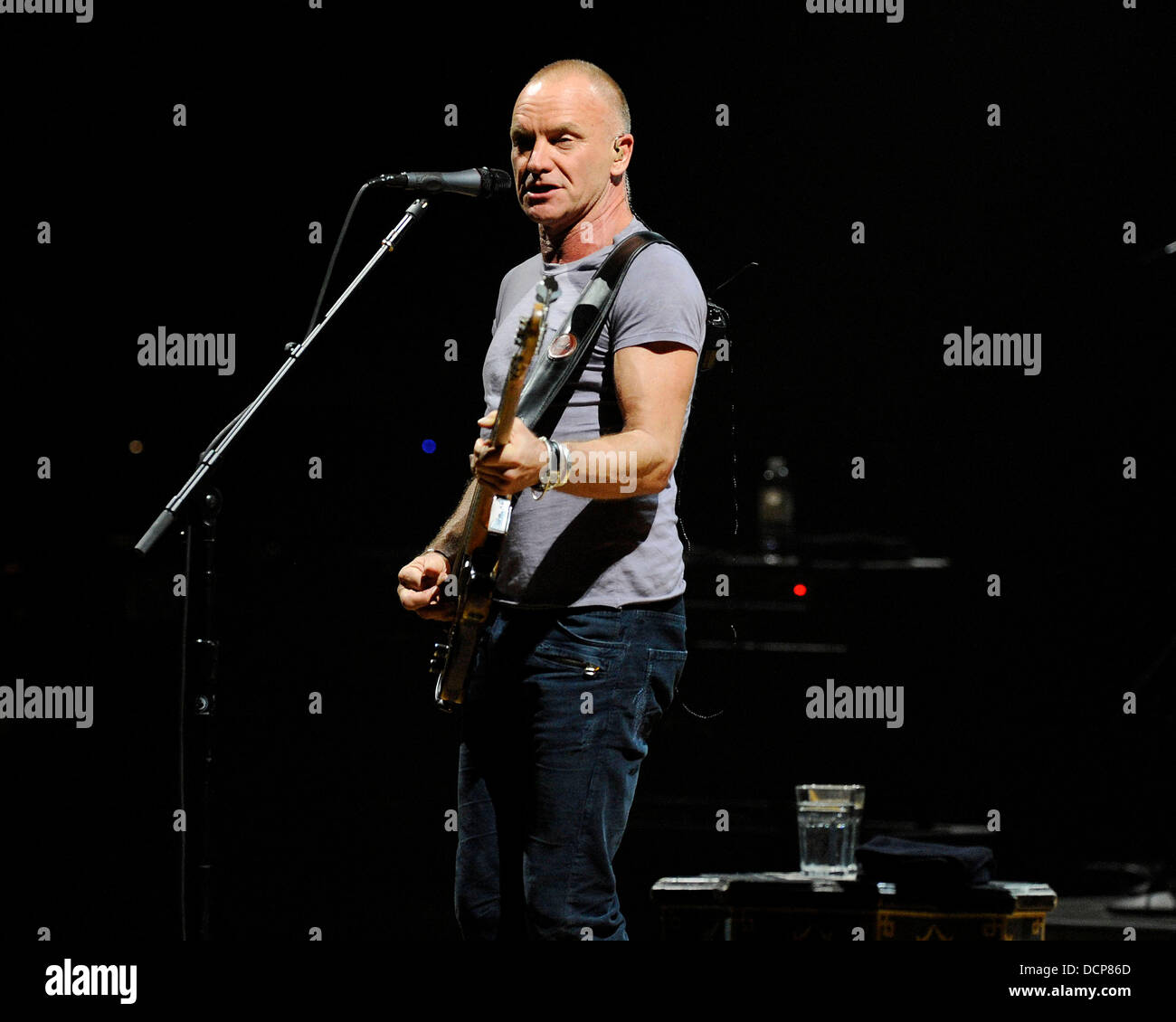 Sting performs on stage at Massey Hall during his 'Back To Bass Tour ...