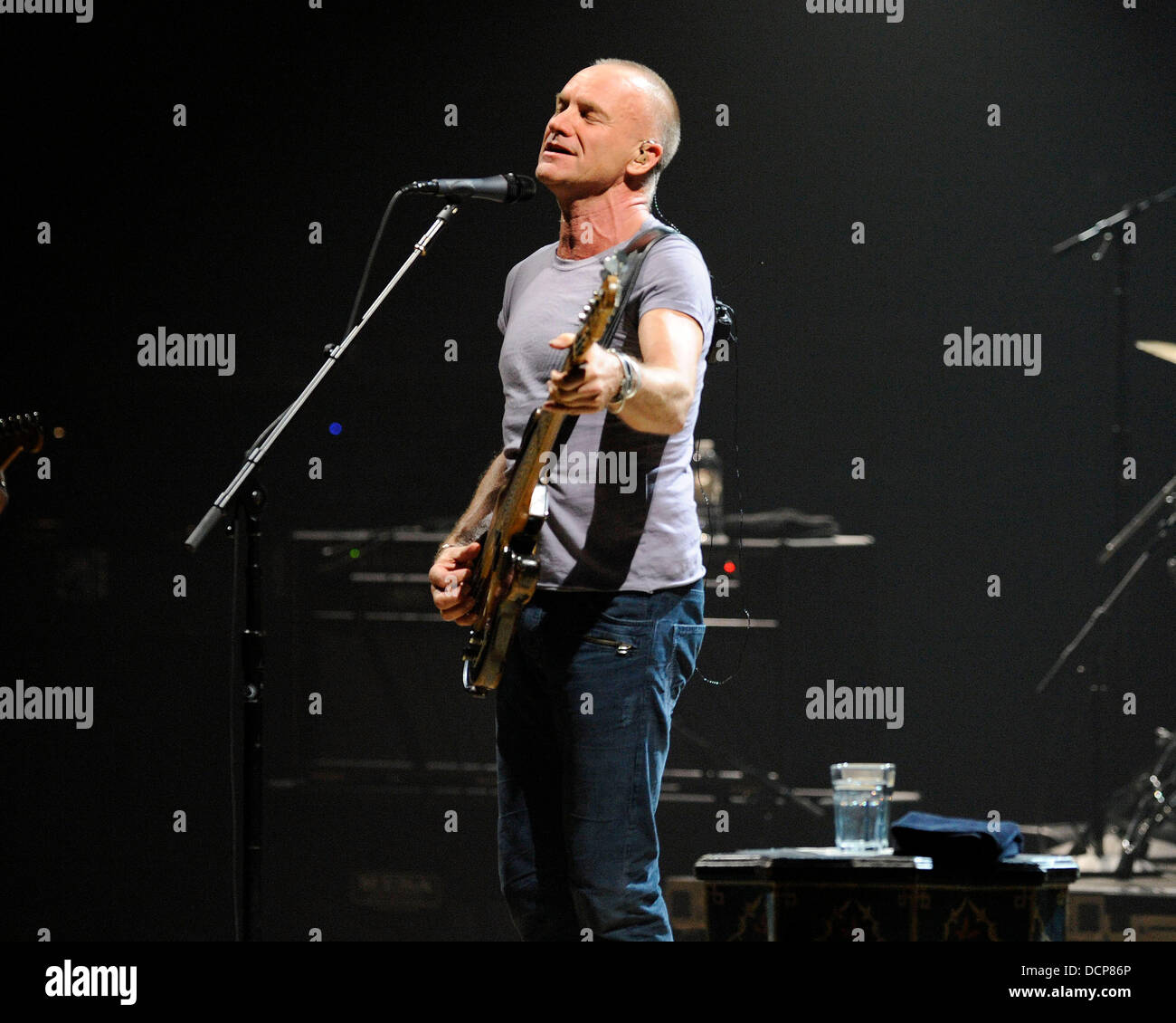 Sting performs on stage at Massey Hall during his 'Back To Bass Tour ...