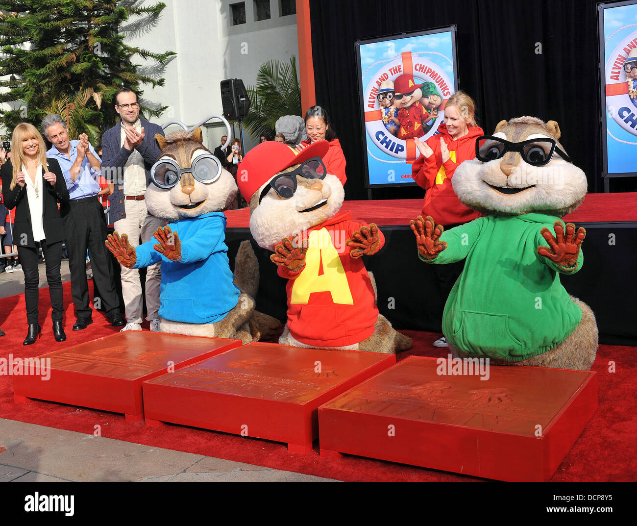 Alvin and the Chipmunks Alvin and the Chipmunks hand and footprint ...