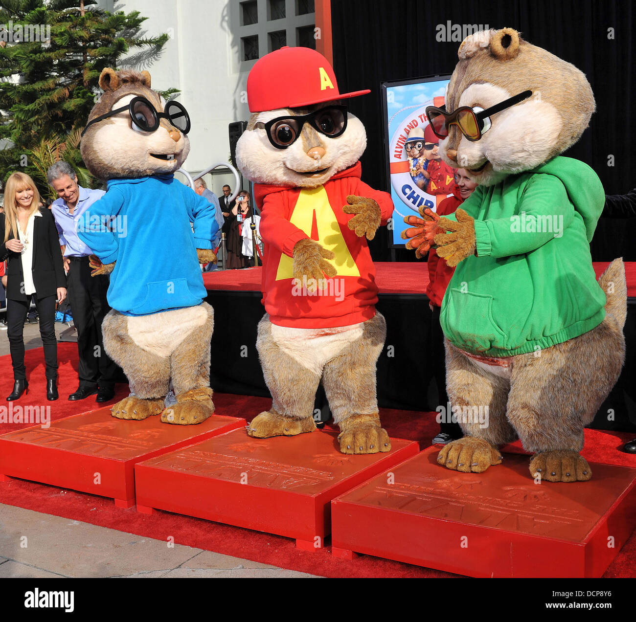 Alvin and the Chipmunks Alvin and the Chipmunks hand and footprint ...