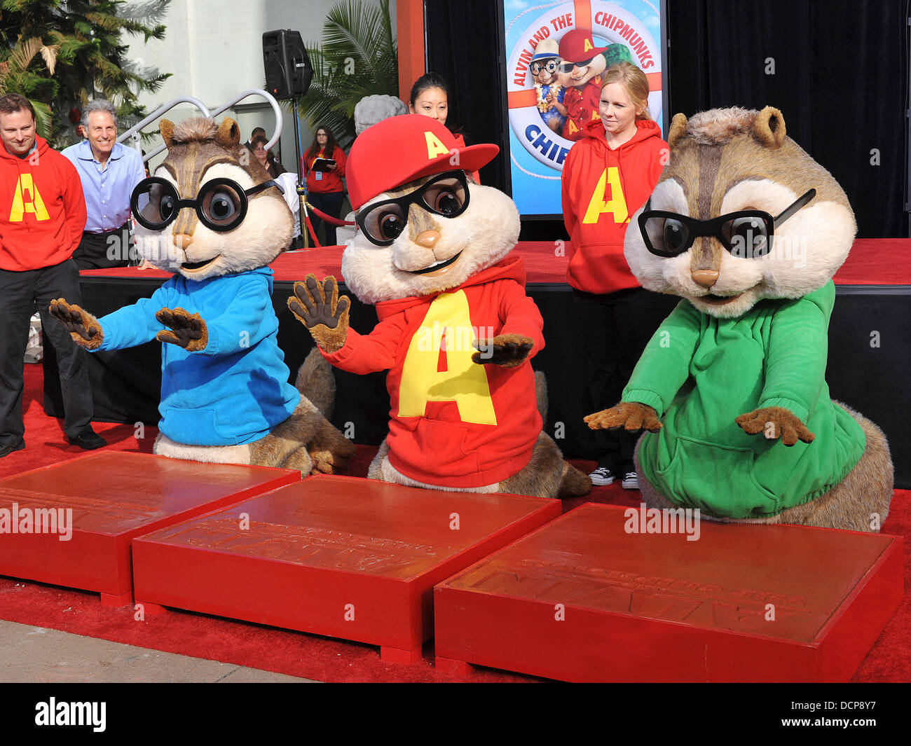Alvin and the Chipmunks Alvin and the Chipmunks hand and footprint ...