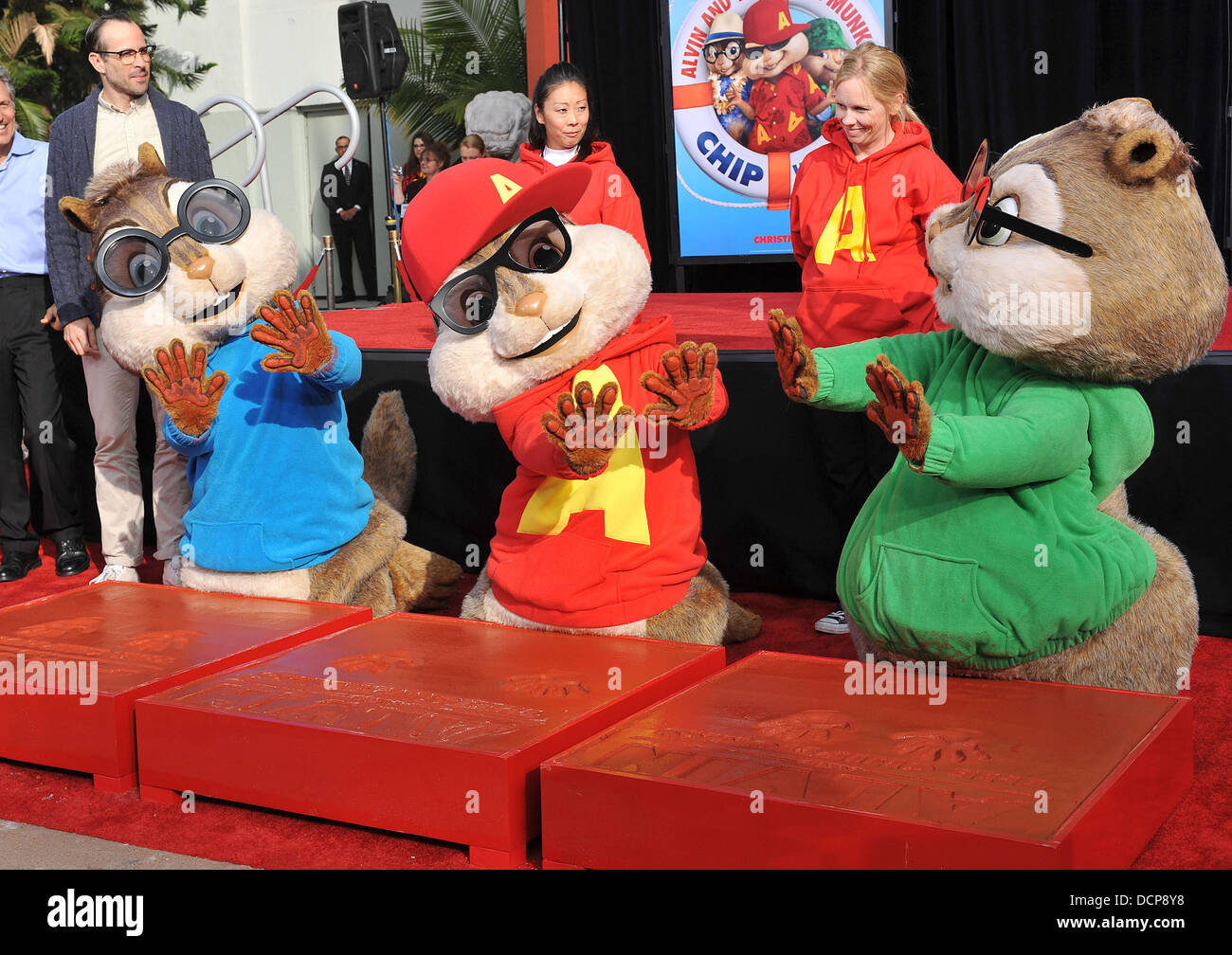 Alvin and the Chipmunks Alvin and the Chipmunks hand and footprint ...