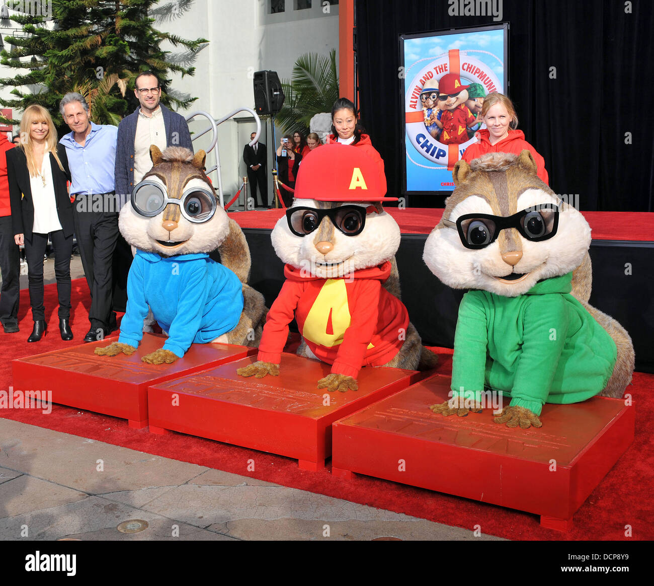 Alvin and the Chipmunks Alvin and the Chipmunks hand and footprint ...