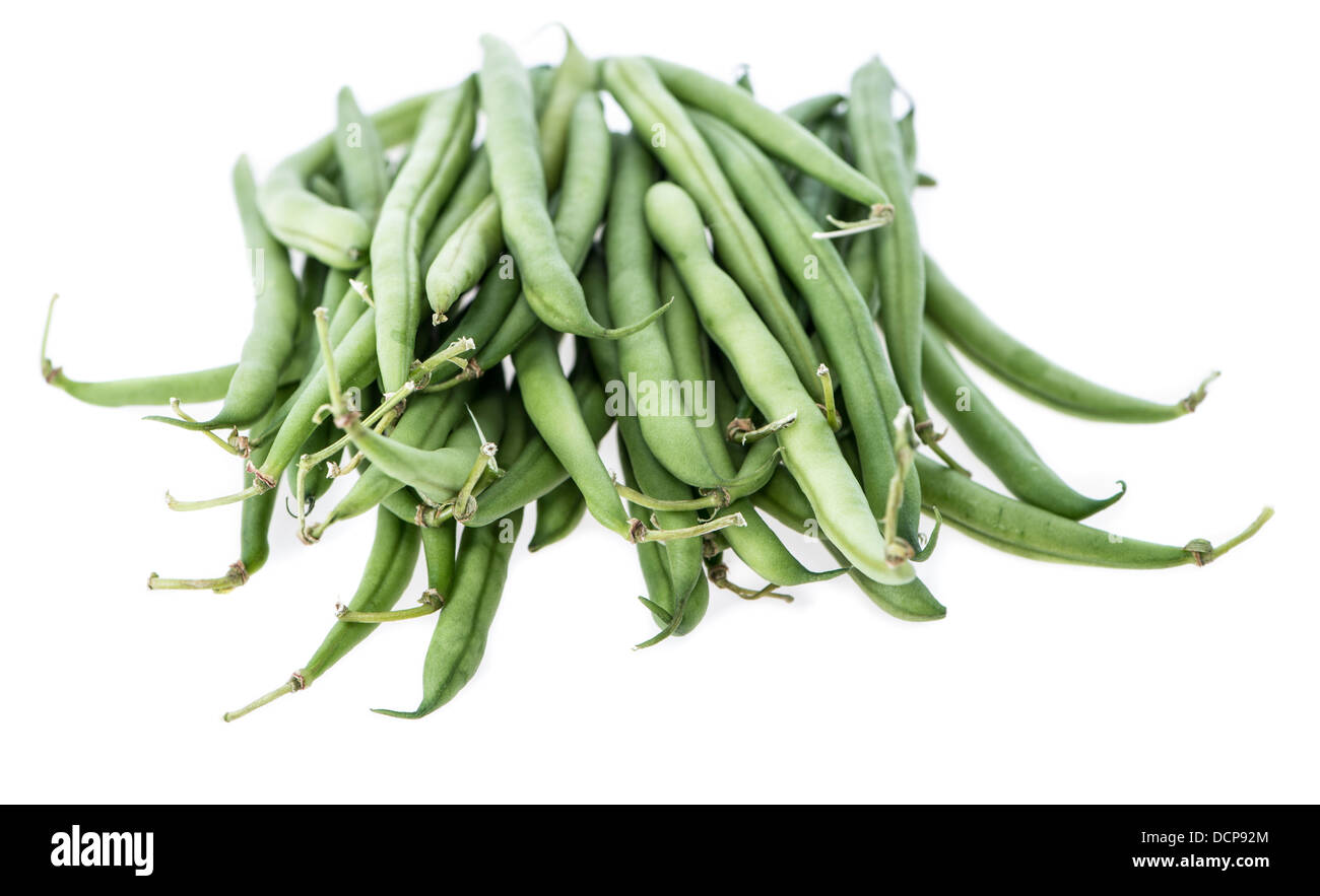 Isolated Green Beans (on white background Stock Photo - Alamy