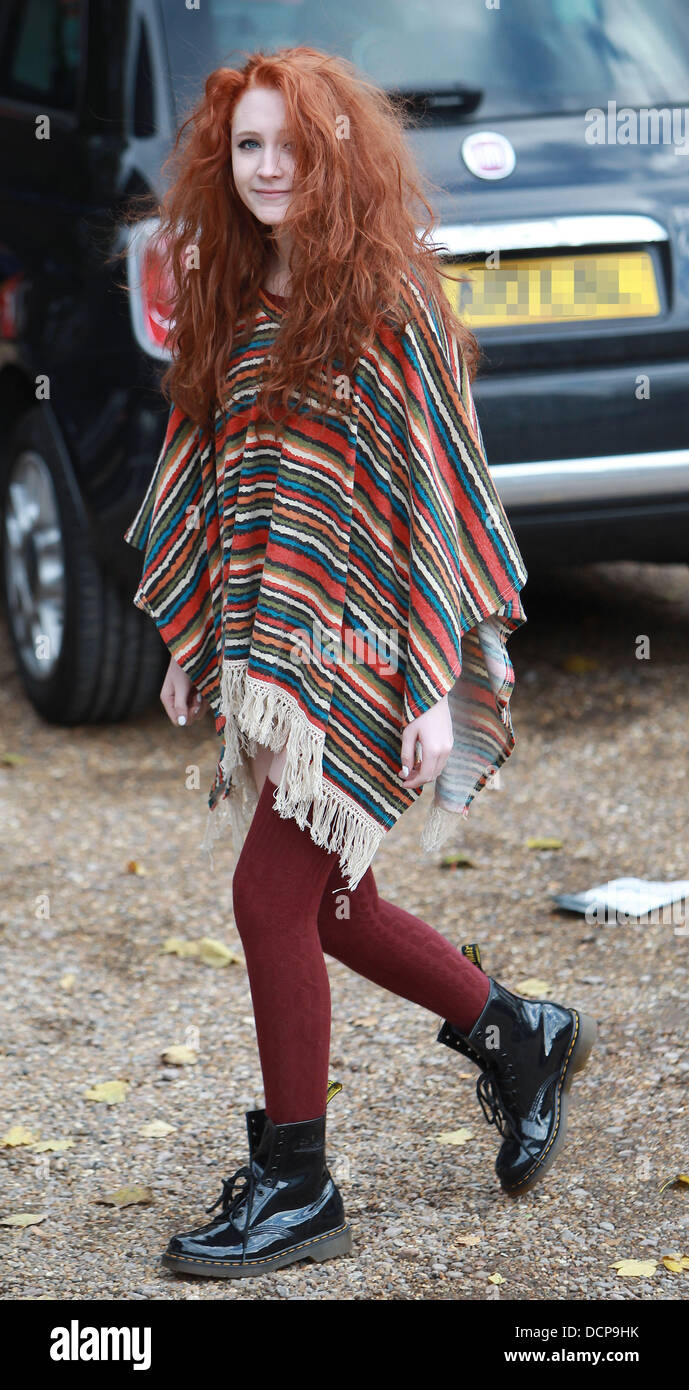 Janet Devlin at X Factor rehearsals England - 02.11.11 Stock Photo - Alamy