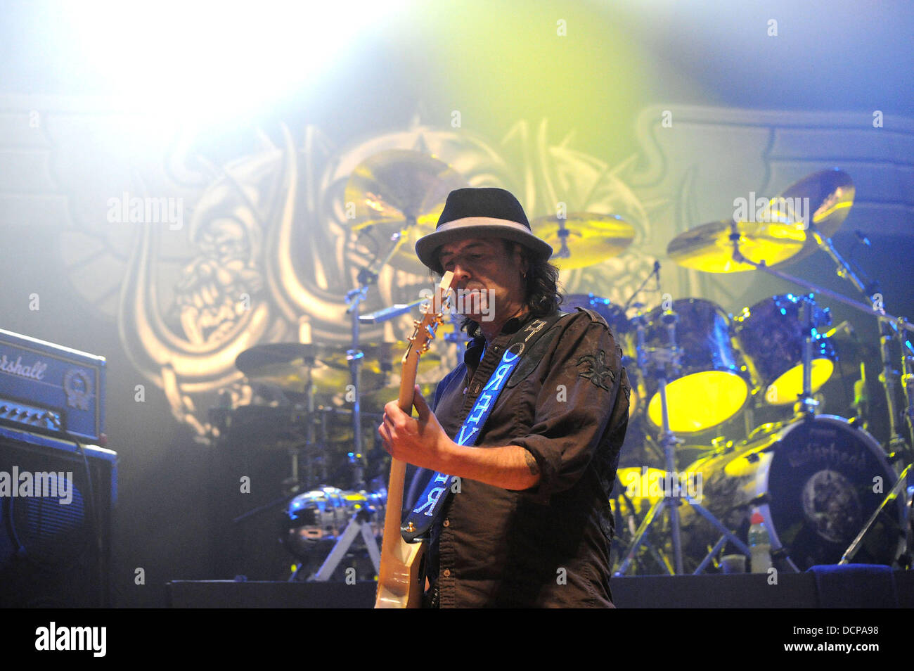 Phil Campbell of Motorhead performing at the Wolverhampton Civic Centre ...