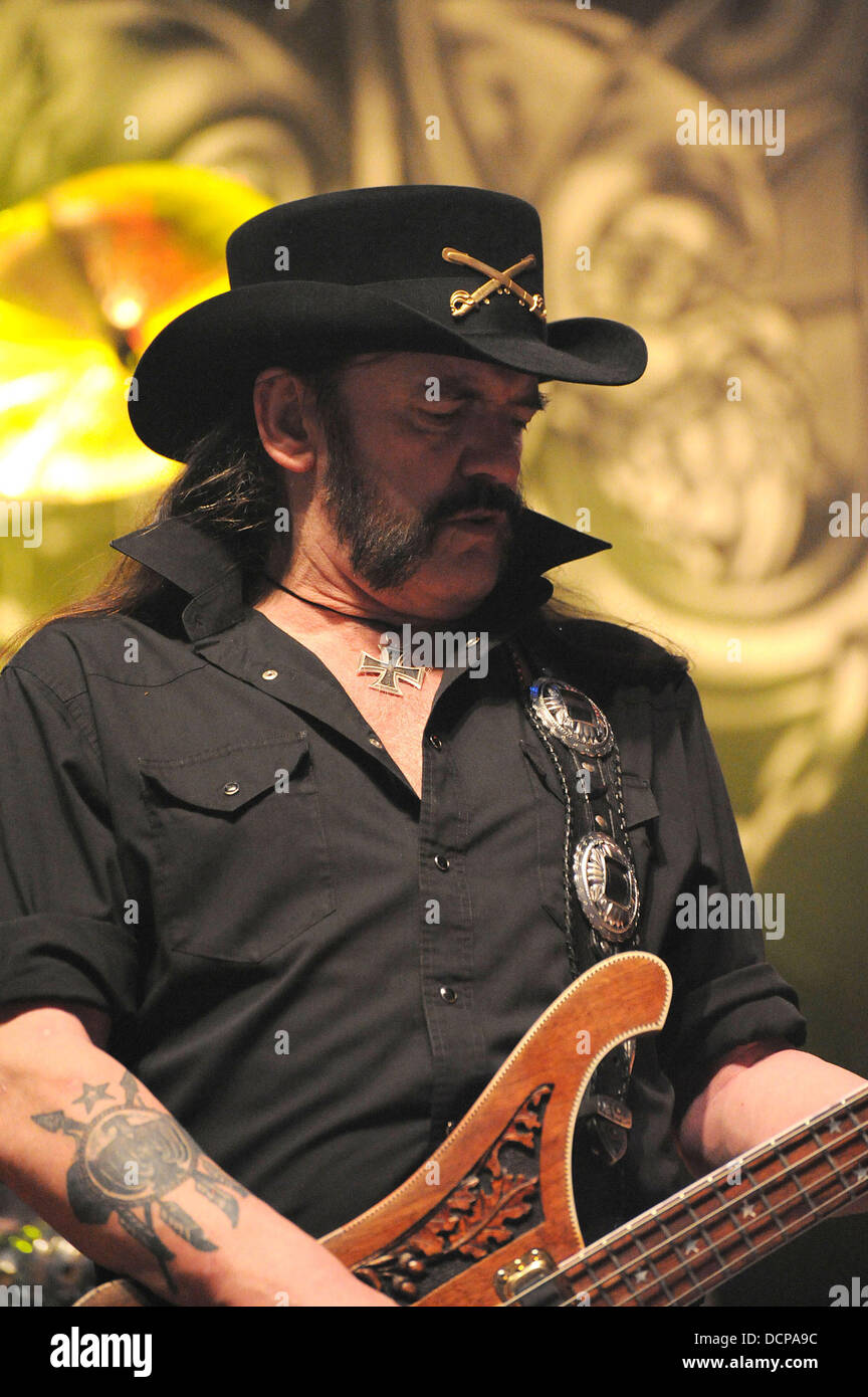 Ian 'Lemmy' Kilmister of Motorhead performing at the Wolverhampton ...