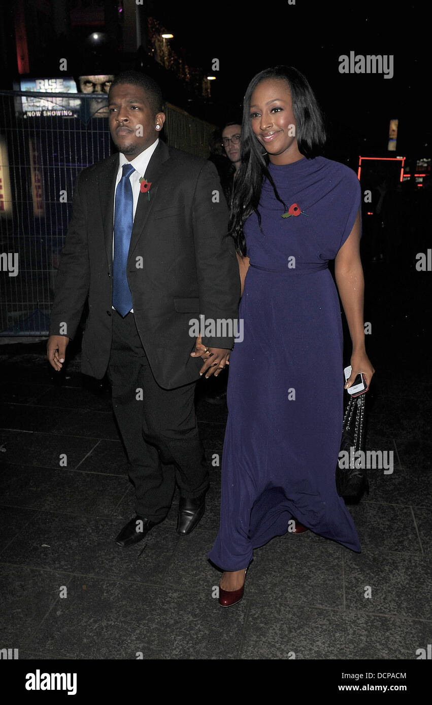 Alexandra Burke takes her younger brother Aaron Burke to TGI Fridays ...
