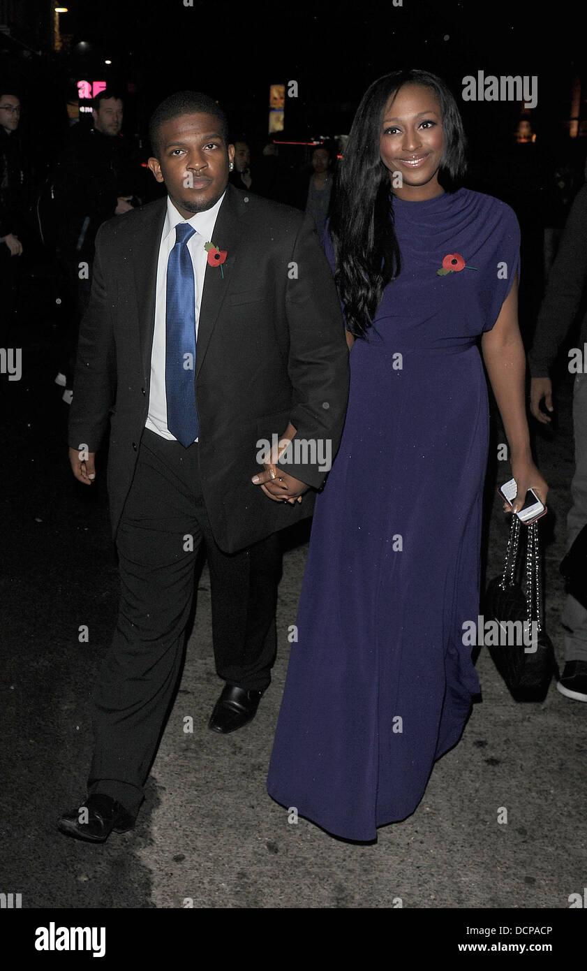Alexandra Burke takes her younger brother Aaron Burke to TGI Fridays ...
