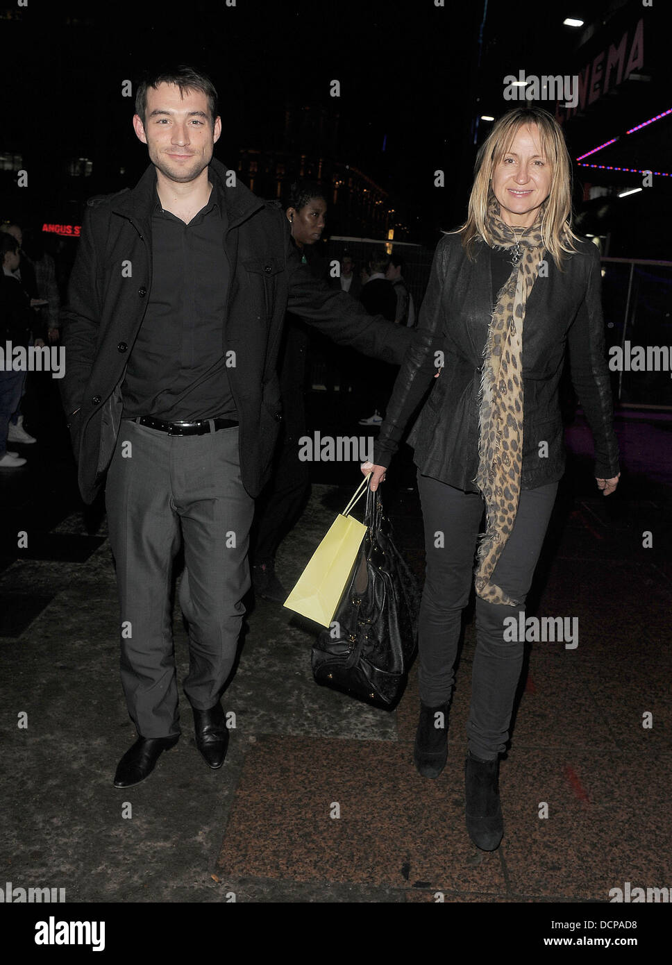 Carol McGiffin out and about with partner Mark Cassidy in the West End ...