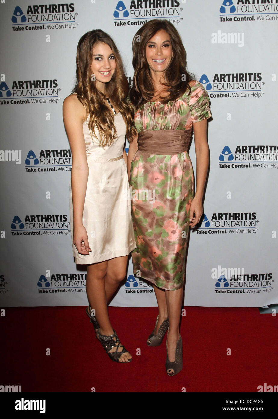 Teri Hatcher (R) and Emerson Hatcher at the Arthritis Foundation's ...