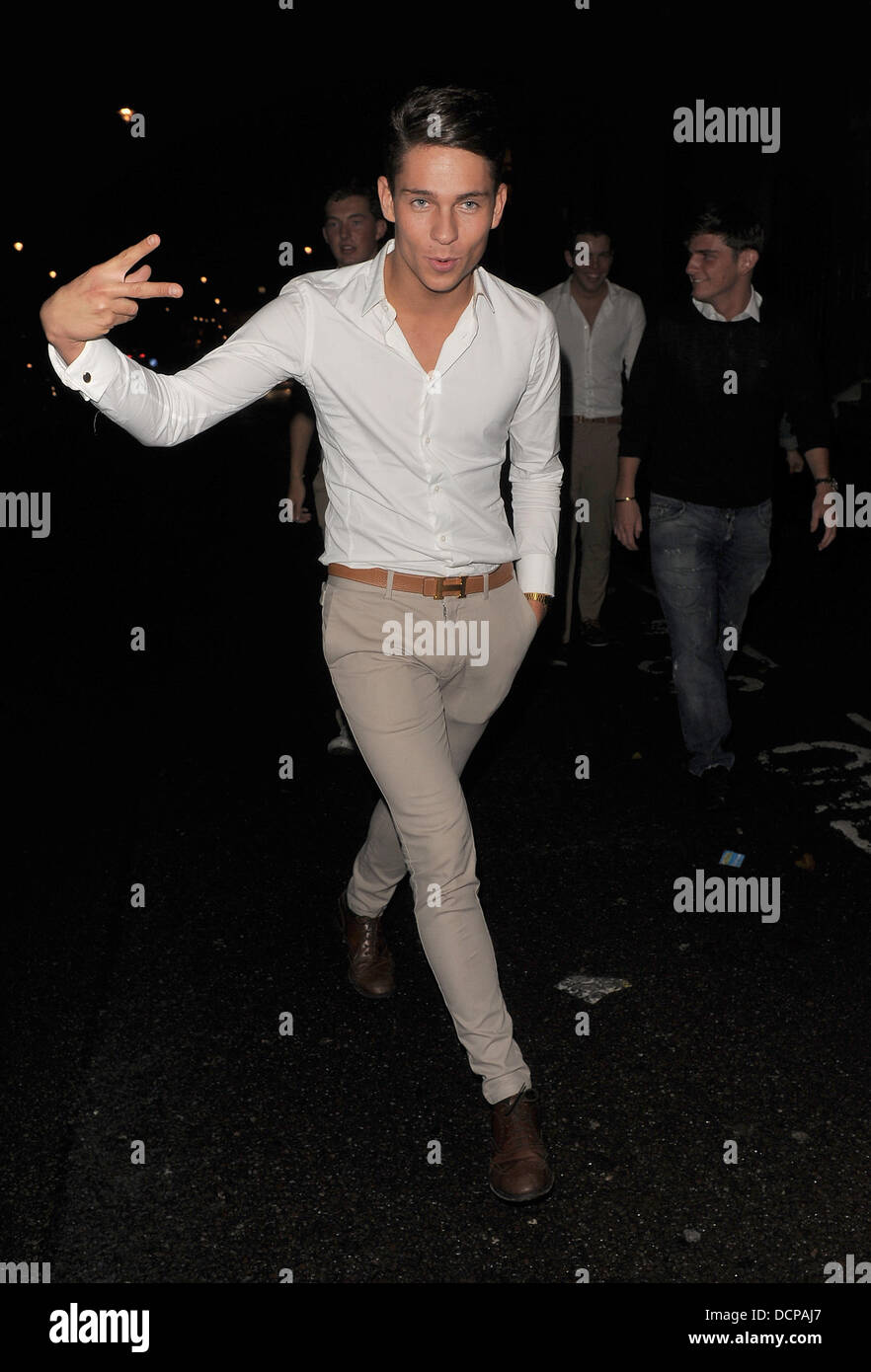 The Only Way Is Essex Star Joey Essex Leaving Aura Nightclub London England 031111 Stock