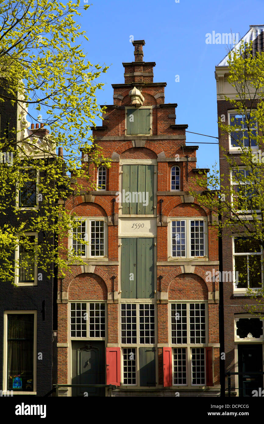 Gabled Canal House, Herengracht, Amsterdam, Netherlands, Europe Stock ...