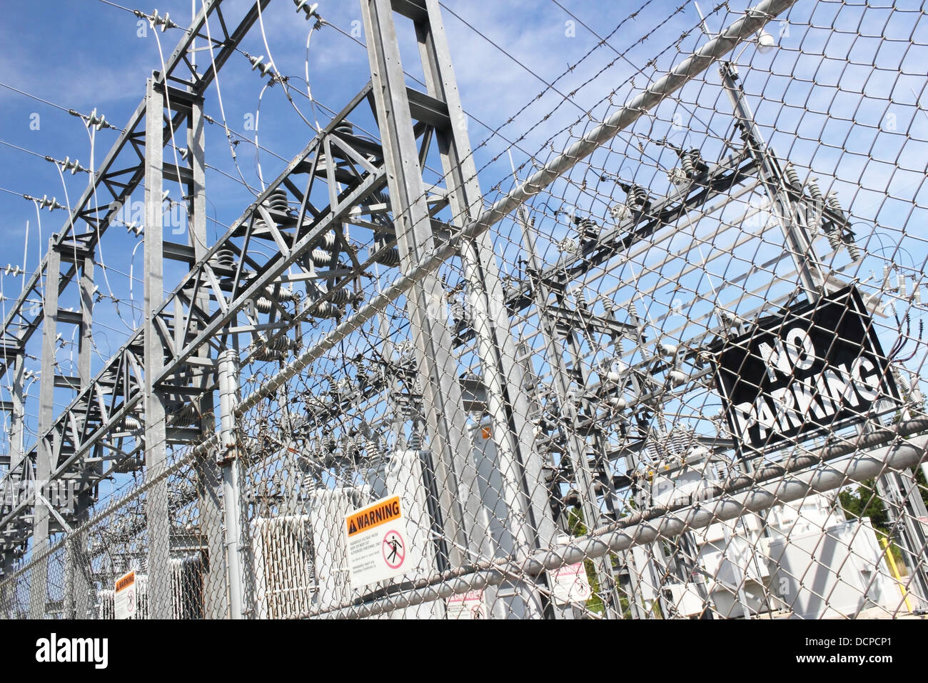 Power Station Gates Stock Photo - Alamy