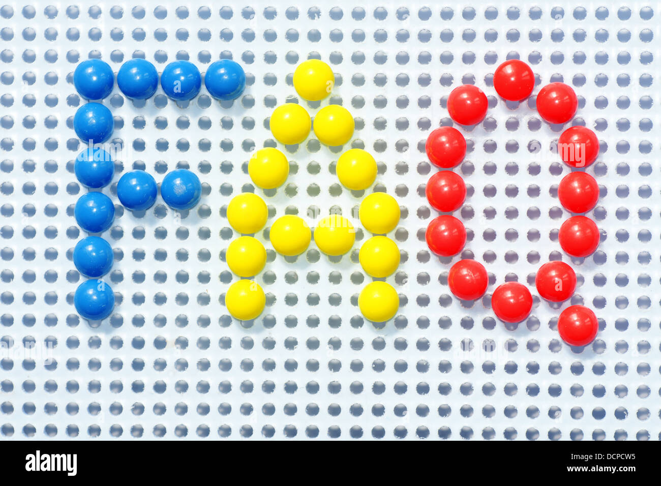 FAQ in colorful plastic pins Stock Photo - Alamy