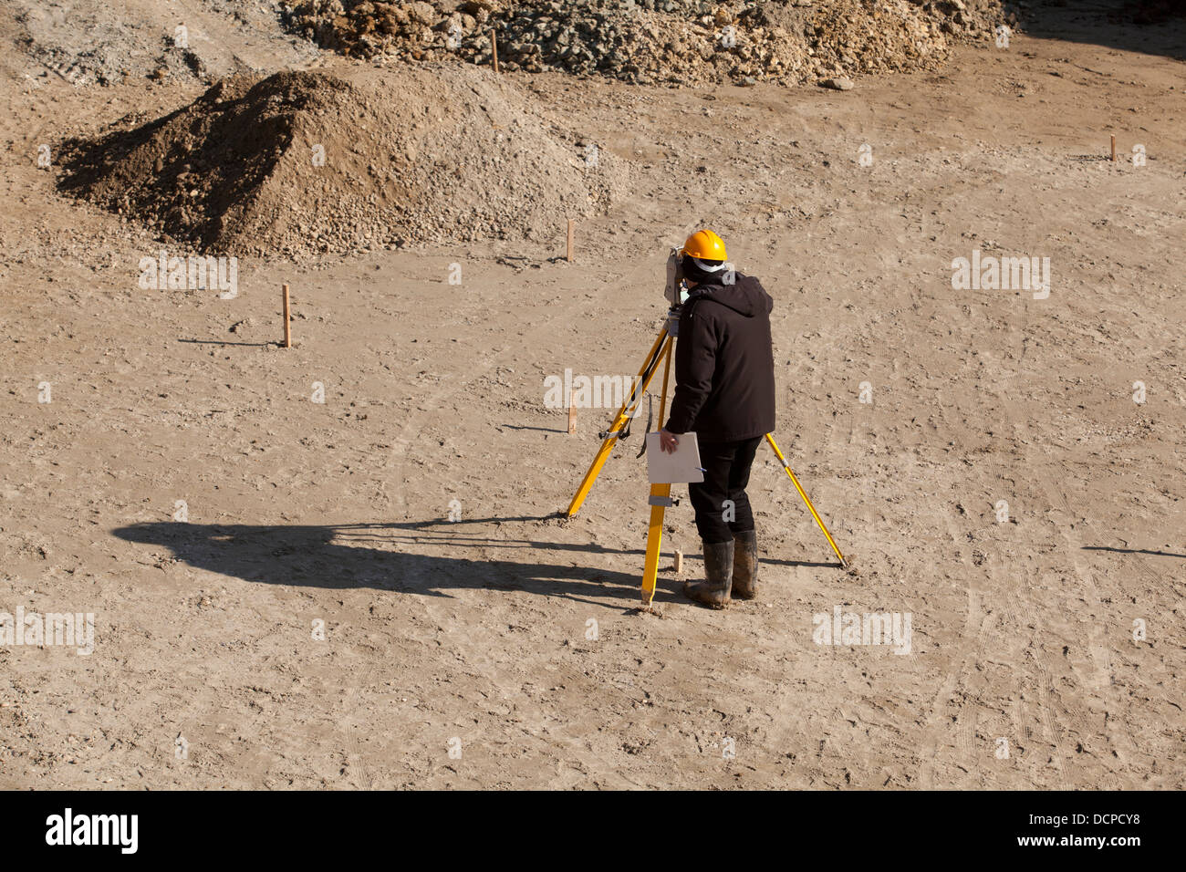 geometar on the construction site Stock Photo - Alamy