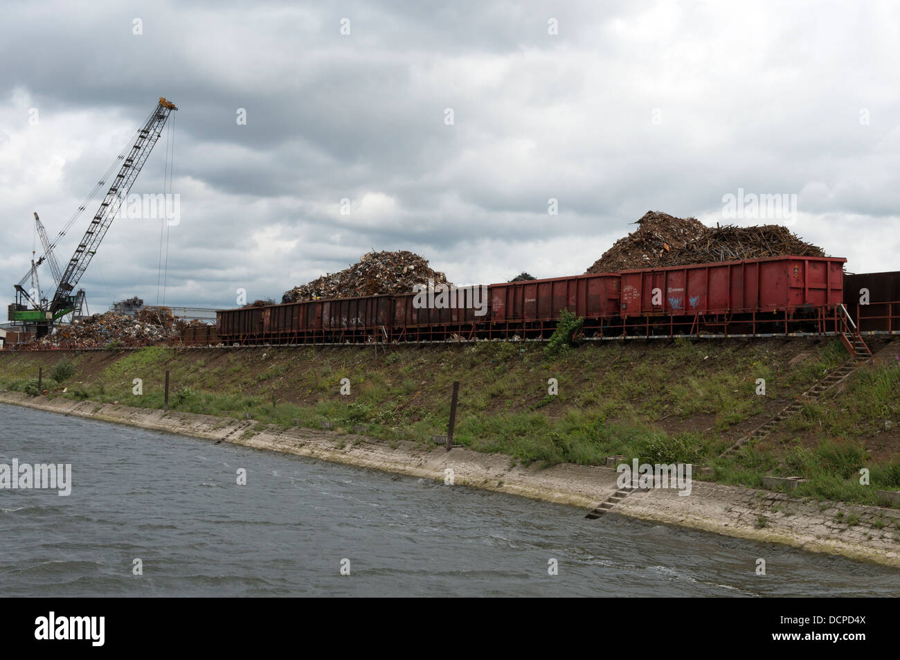 Scrap metal recycling yard, Duisburg, Germany Stock Photo - Alamy