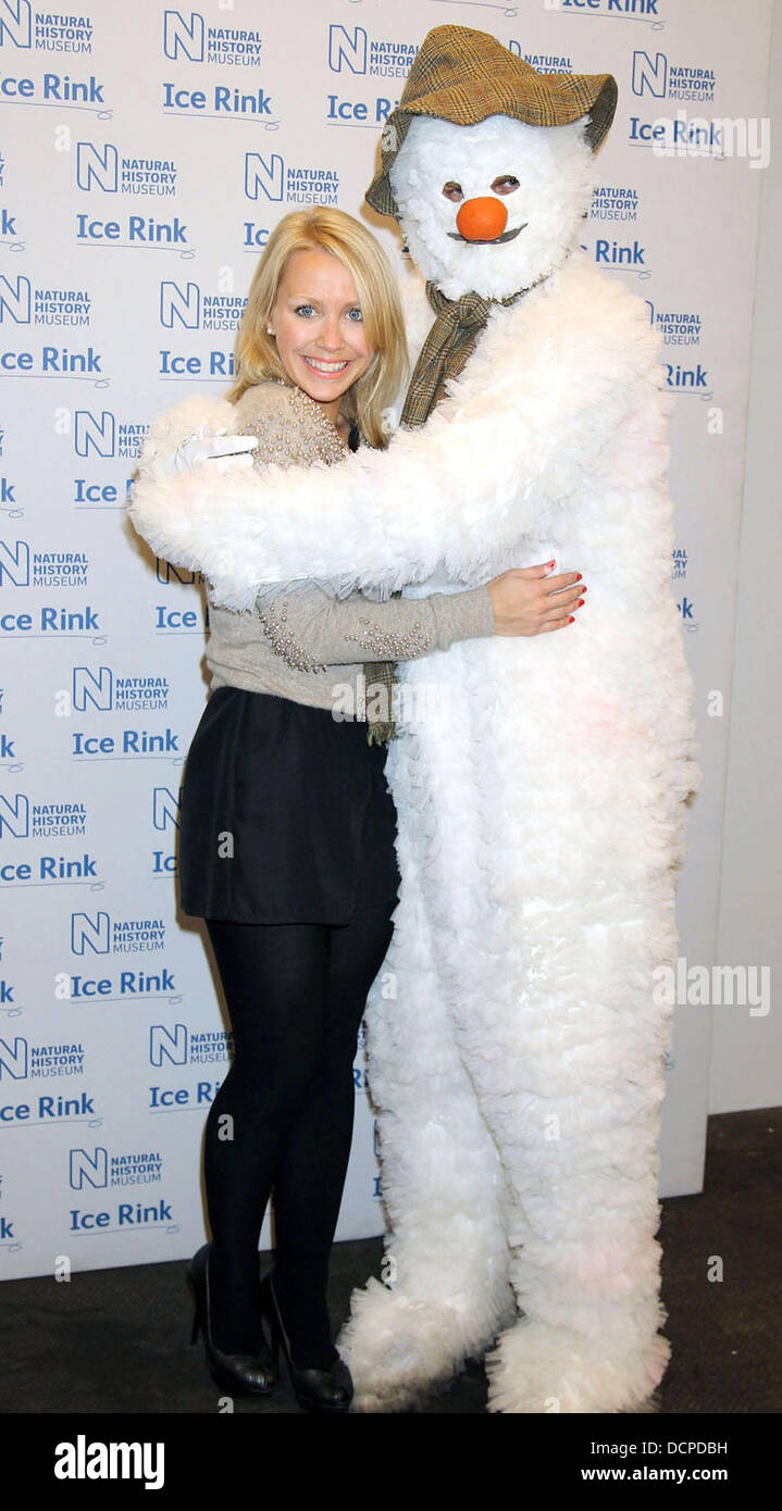 Laura Hamilton, at the launch of the Natural History Museum Ice Rink ...