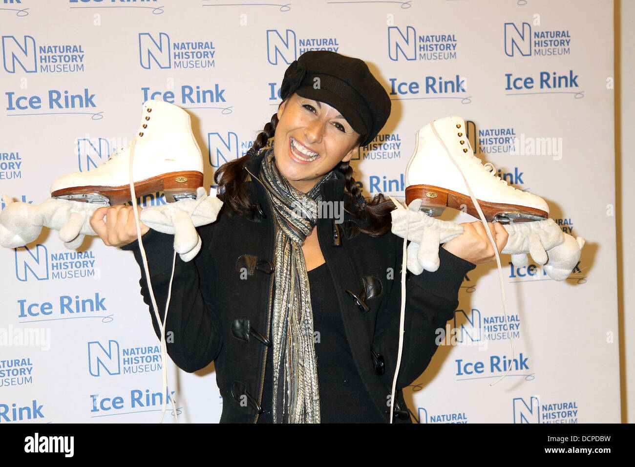 Hayley Tamaddon, at the launch of the Natural History Museum Ice Rink ...