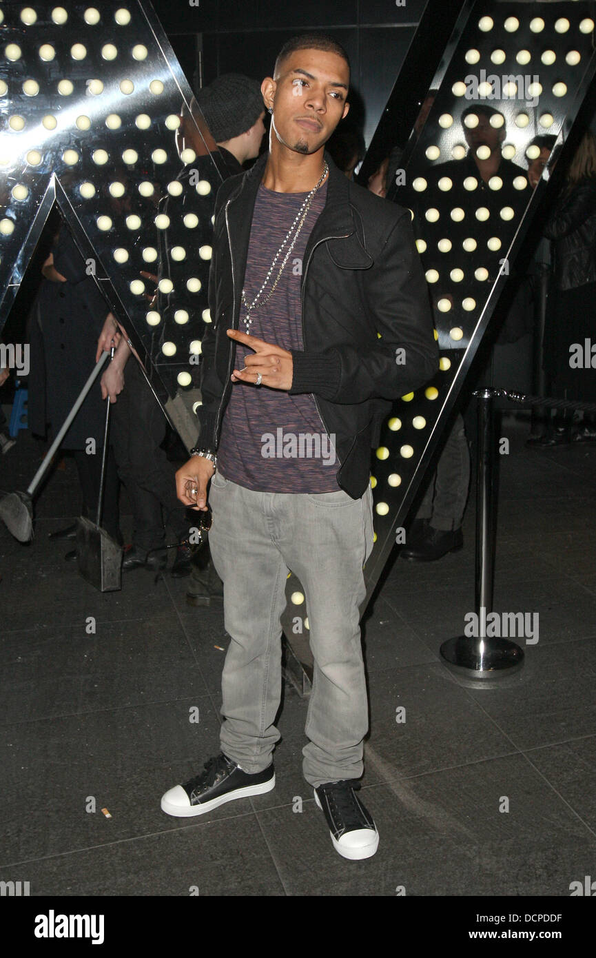 Richard Rawson aka Fazer of N-Dubz, at the exhibition celebrating the ...