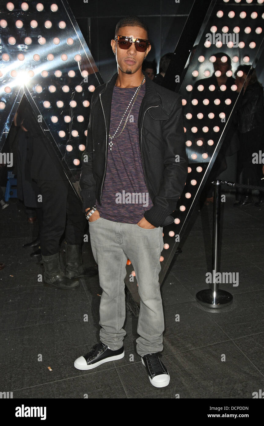 Richard Rawson aka Fazer of N-Dubz, at the exhibition celebrating the ...
